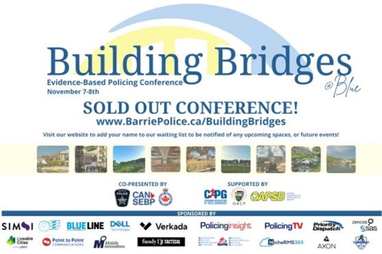 Building Bridges at Blue Evidence-Based Policing Conference November 7 ...