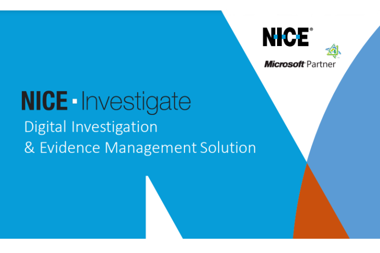 NICE Investigate: Digital Investigation and Evidence Management ...