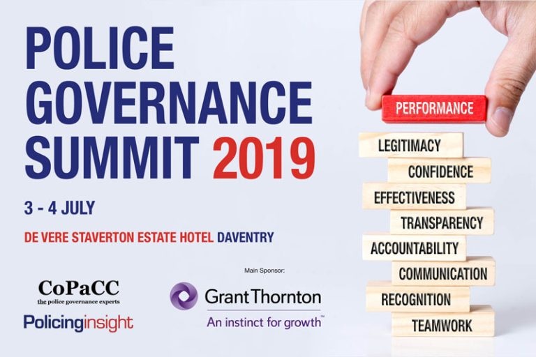 Police Governance Summit 2019: Programme announced - Policing Insight